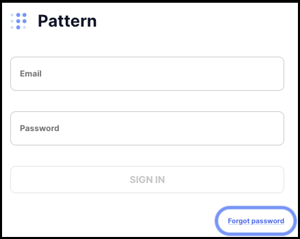 How do I reset or change my password? – Pattern Data